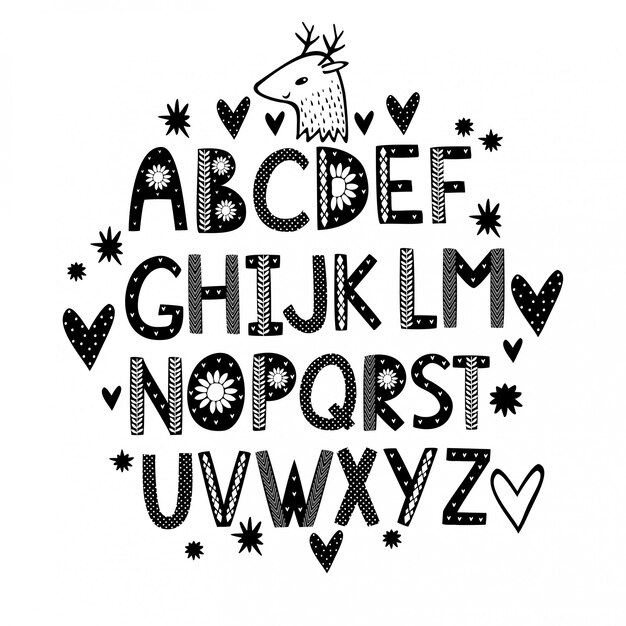 Alphabet Letters With Hearts – Caipm