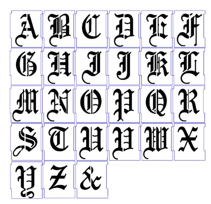 Old English Gangster Letters Caipm